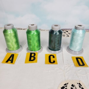 ARC Machine Embroidery Thread Greens Sold Individually NOS - Etsy