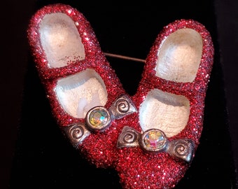 Ruby Slippers Pin - Etsy