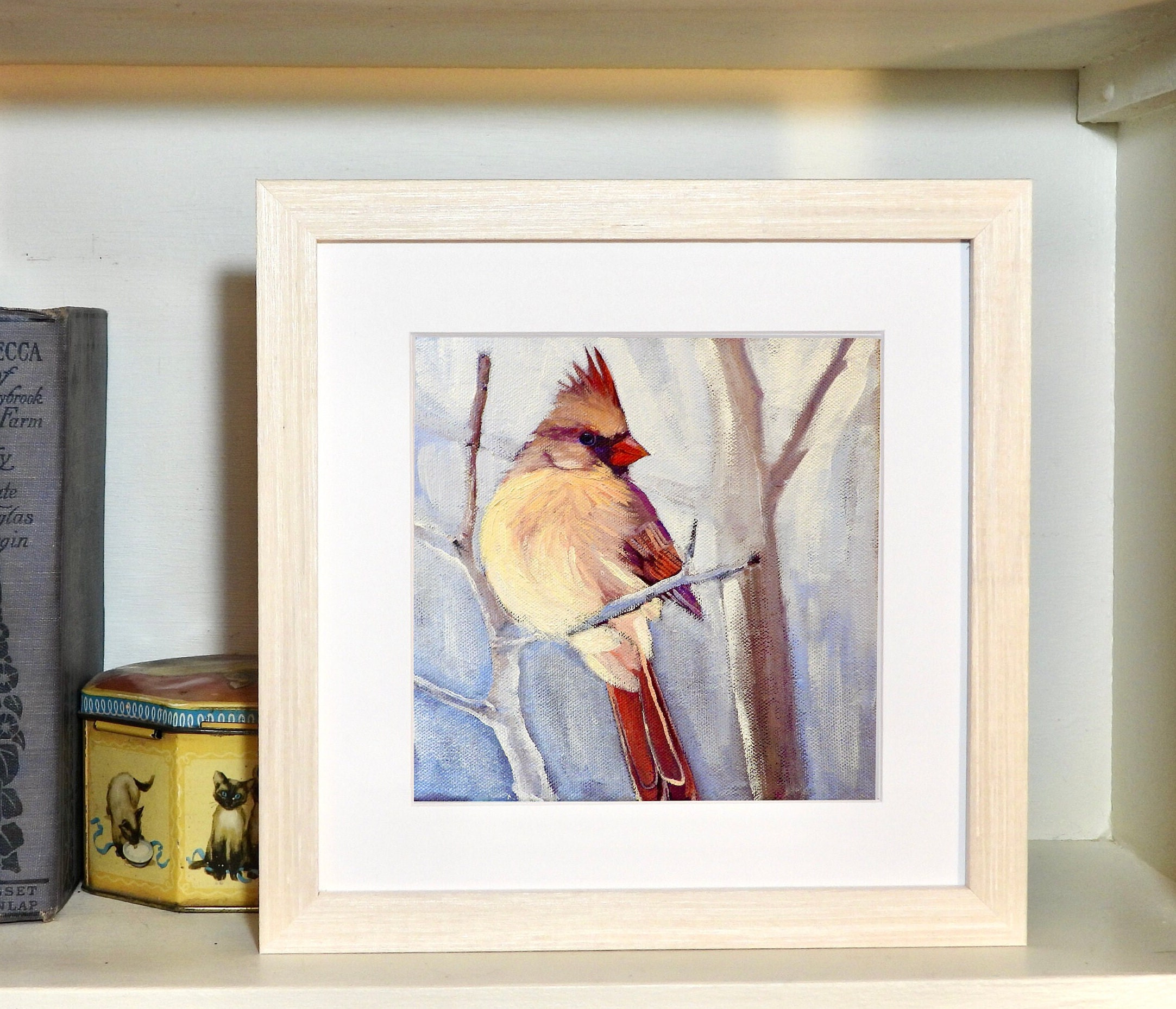 Winter Cardinal Print, Framed or Unframed - Etsy Canada