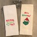 Grinch Towel Embroidered Kitchen Hand Towel Bathroom Hand Towel Made in ...