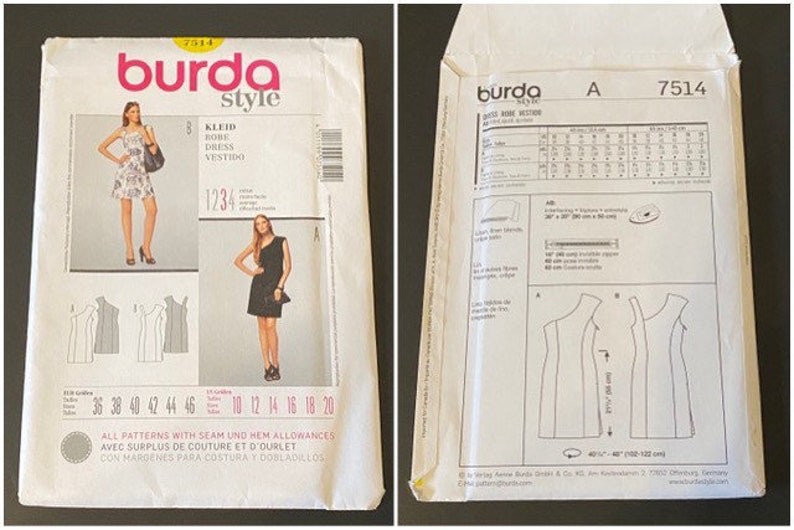 Vintage Sewing Pattern Lot | Burda & Vogue, Ladies Sizes - Etsy