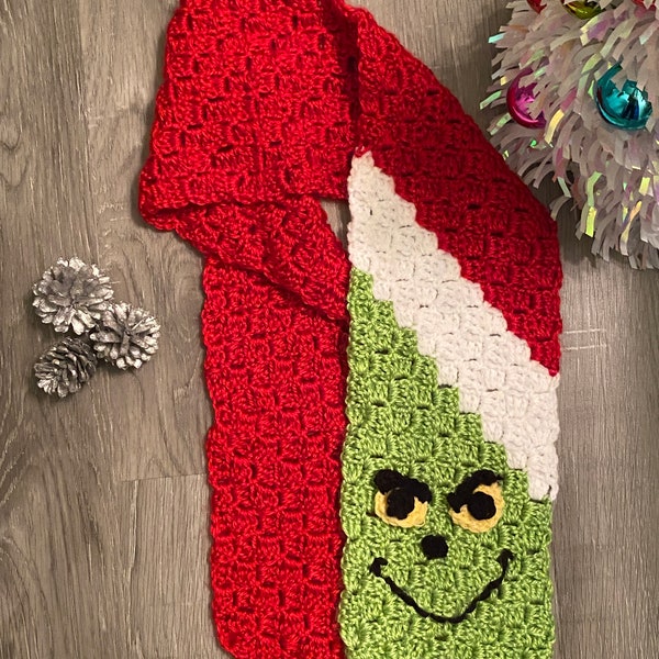 Grinch Scarf Pattern - Etsy