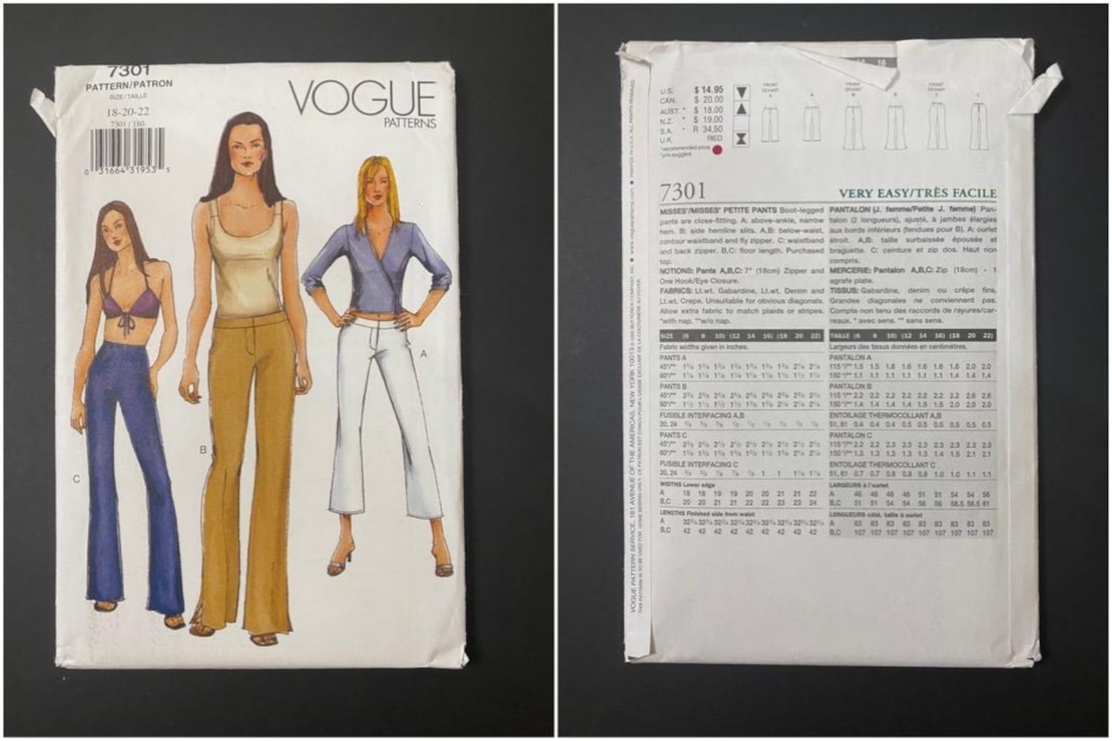 Vintage Sewing Pattern Lot | Burda & Vogue, Ladies Sizes - Etsy