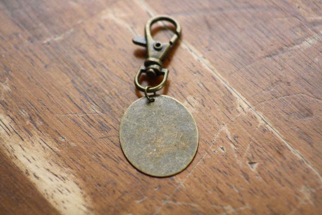Customize Your Own Antique Bronze Hand Stamped Key Chain! - Etsy