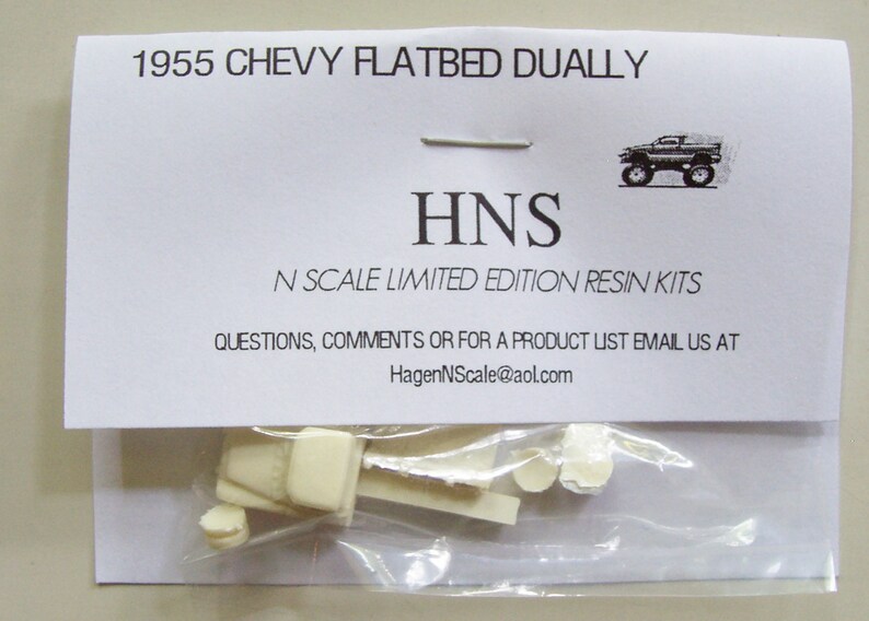 1/160 N Scale 1955 Chevy Flatbed Dually Resin Kit - Etsy