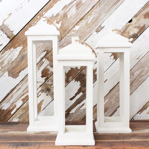 Rustic Lantern / Farmhouse Decor / Wooden Lantern / Wedding Lantern ...