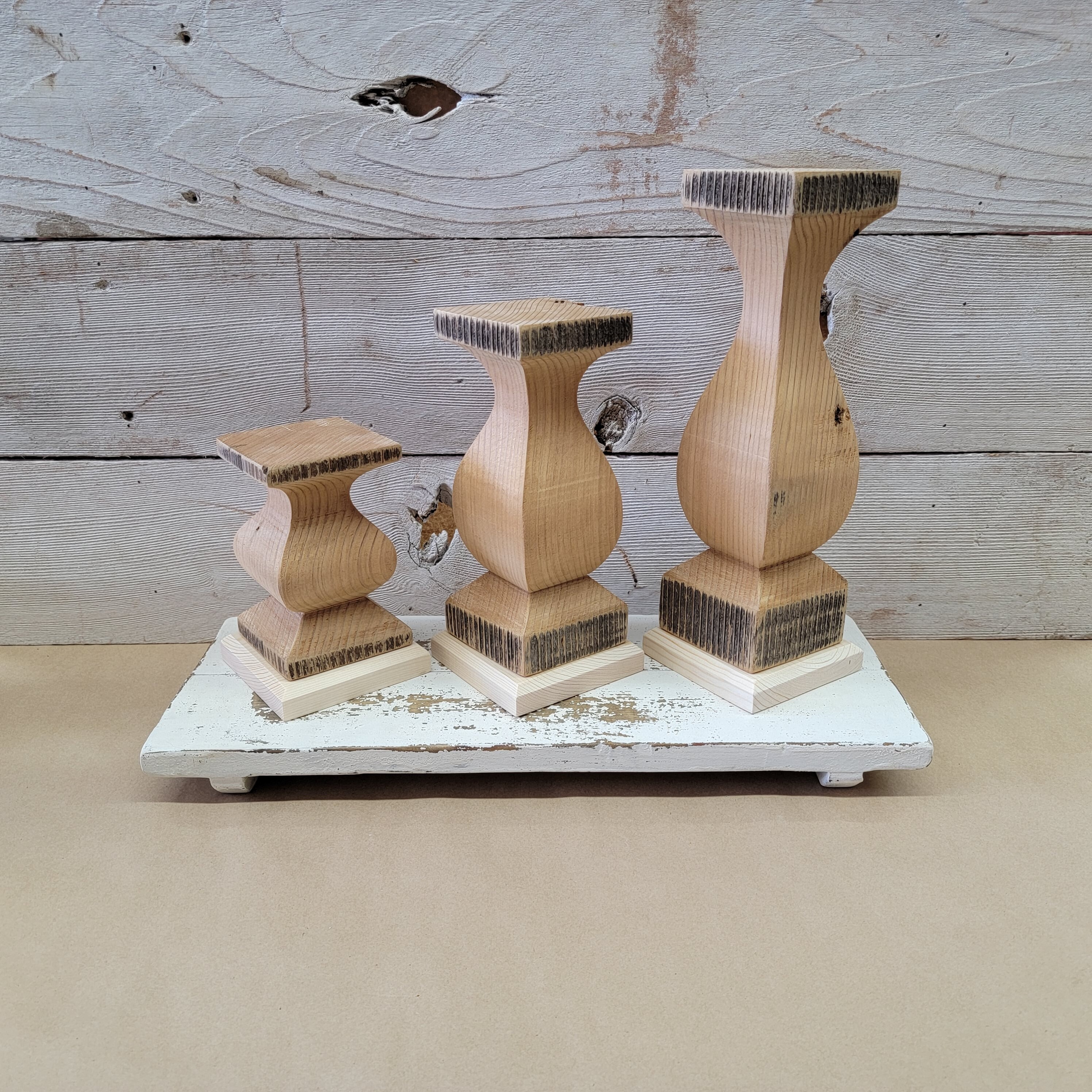 Rustic Pillar Candle Holder / Farmhouse Style Chunky - Etsy