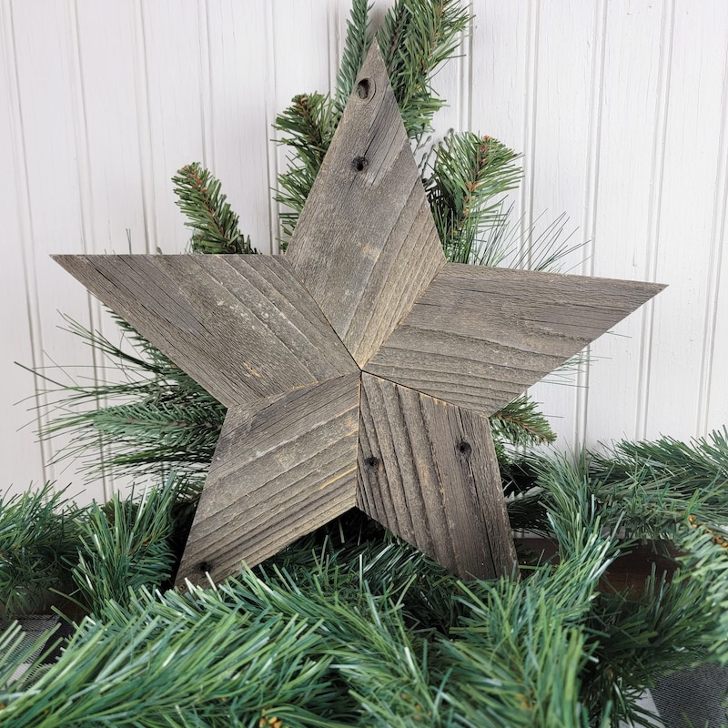 Wood Star Tree Topper - Etsy