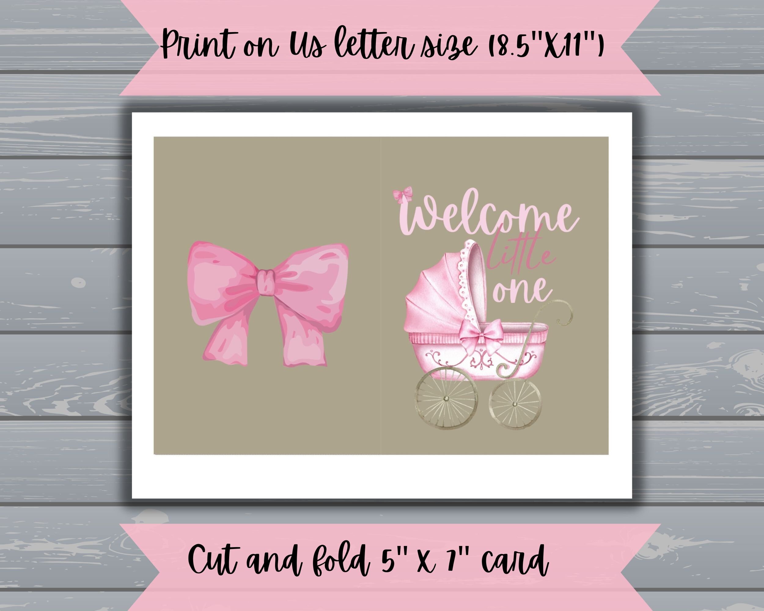 Baby Card - Printable - Instant Download - Congratulations Card - Baby ...