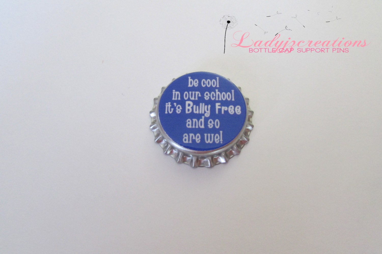 Anti Bullying Bottle Cap Pins | Etsy