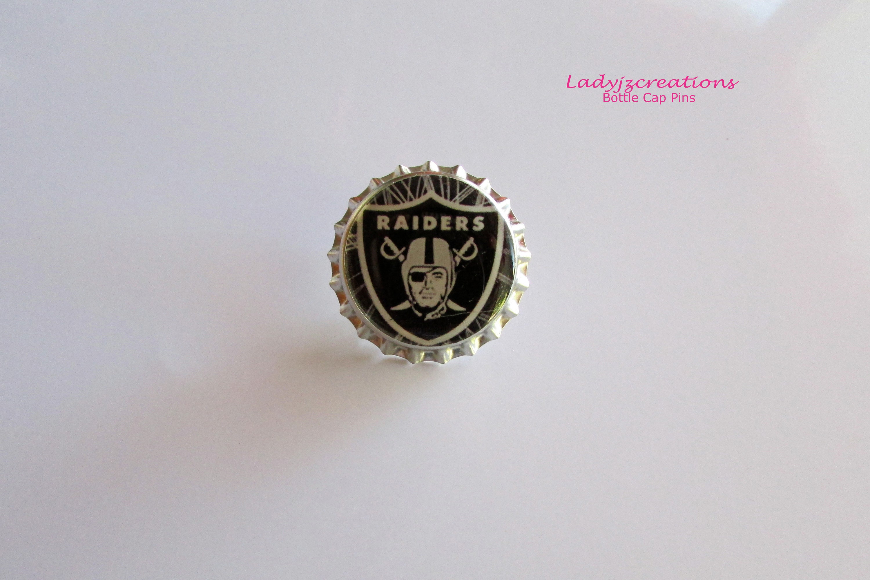 Oakland/Vegas Raiders Bottle Cap Pins | Etsy