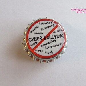 Anti Bullying Bottle Cap Pins - Etsy