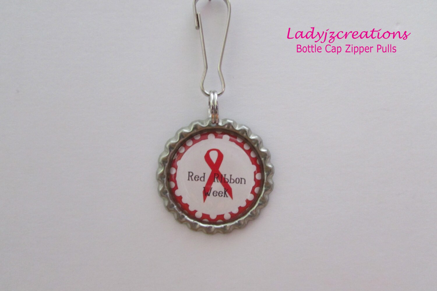 Red Ribbon Awareness Zipper Pulls - Etsy UK