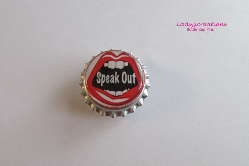 Anti Bullying Bottle Cap Pins - Etsy