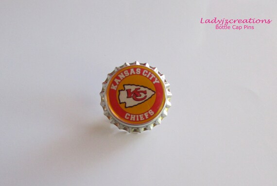Kansas City Chiefs Bottle Cap Pins | Etsy