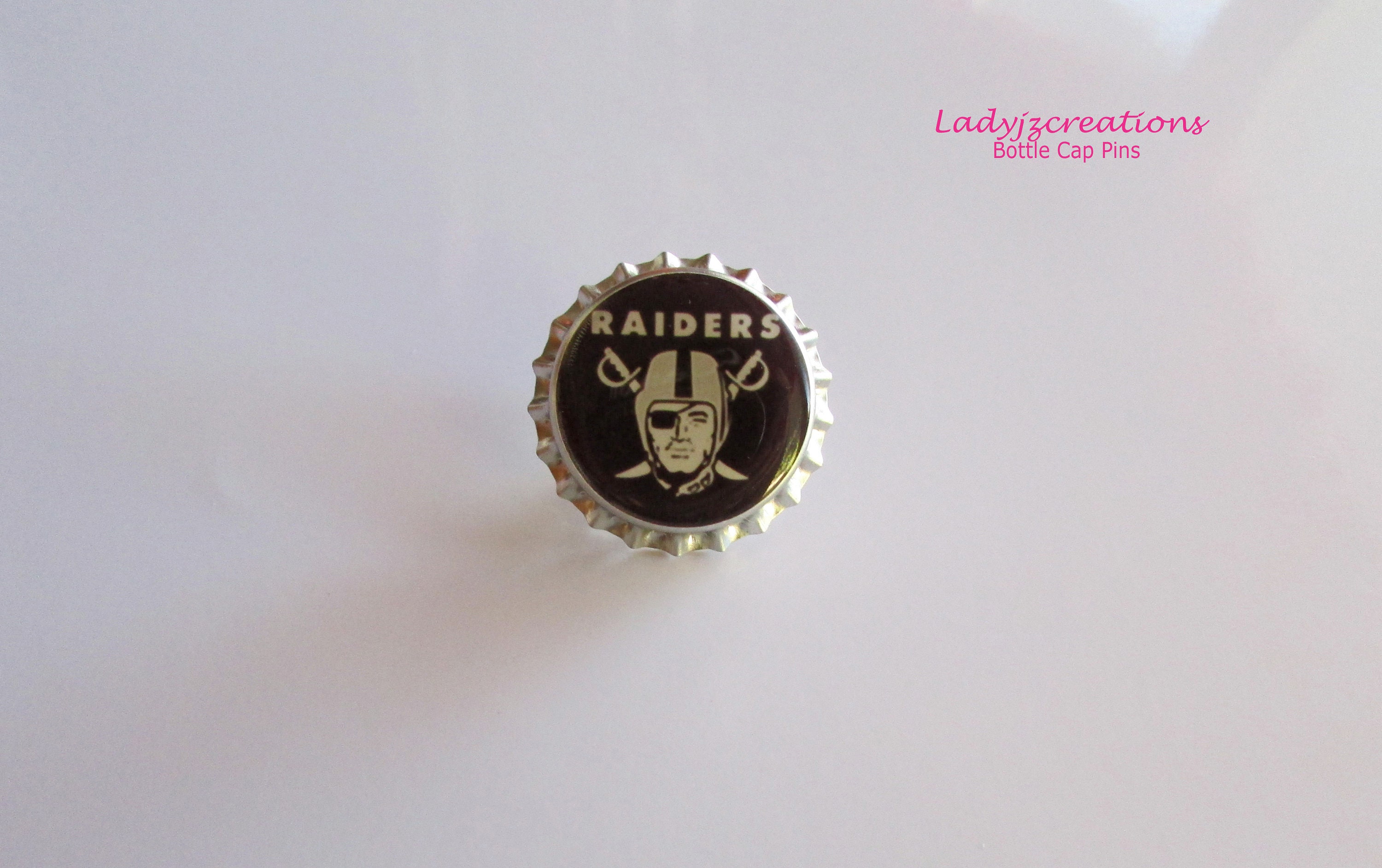 Oakland/Vegas Raiders Bottle Cap Pins | Etsy