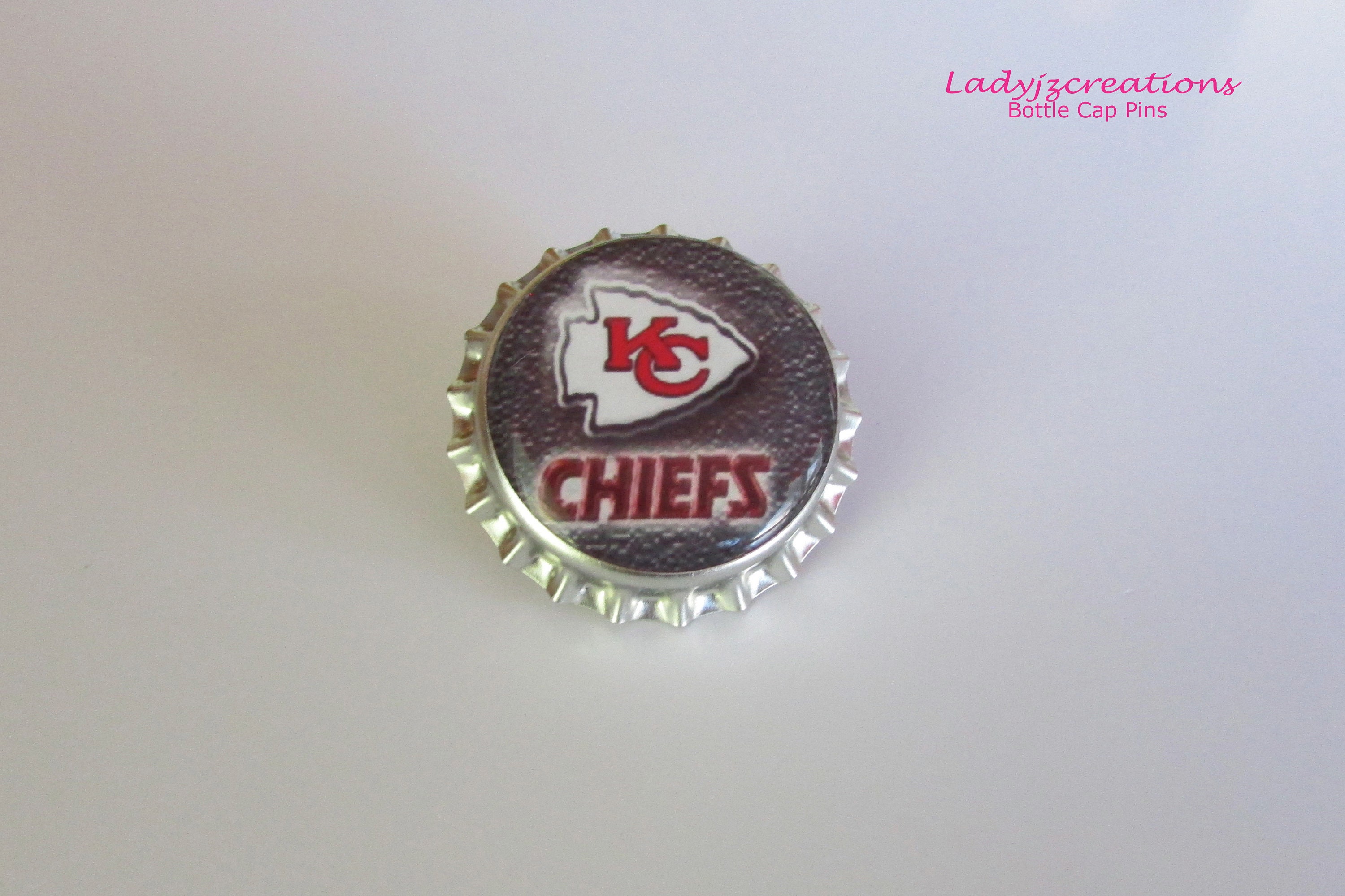 Kansas City Chiefs Bottle Cap Pins | Etsy