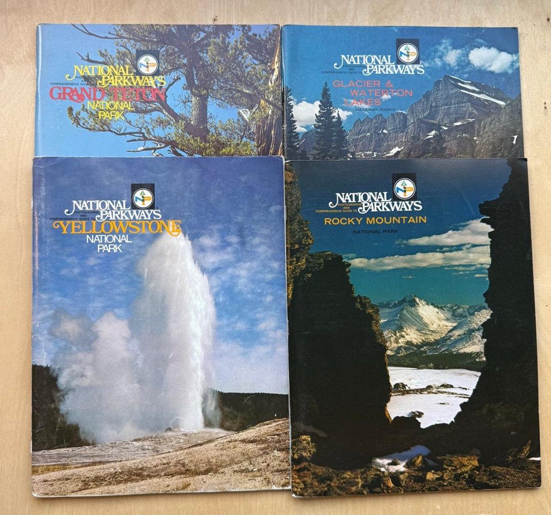 Lot of 4 National Parkways Photographic and Comprehensive Guides ...