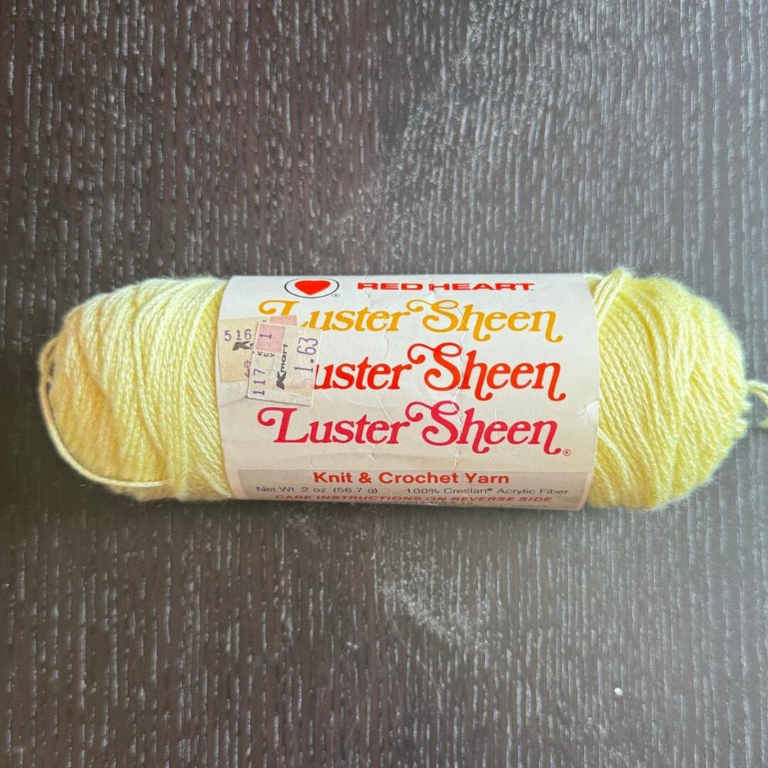 Red Heart Luster Sheen Yarn in Hot Rod #328 Arcylic - Etsy