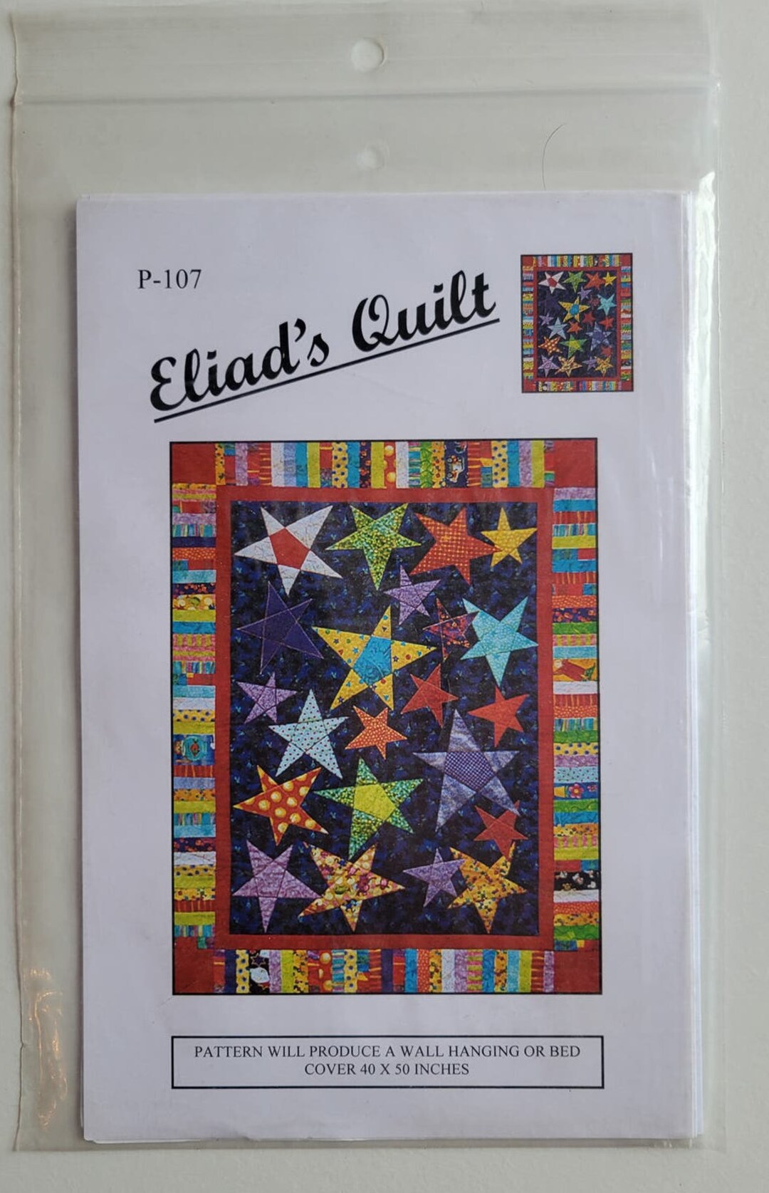 Holiday Designs Eliad's Quilt Pattern by Donna Poster Uncut Star - Etsy