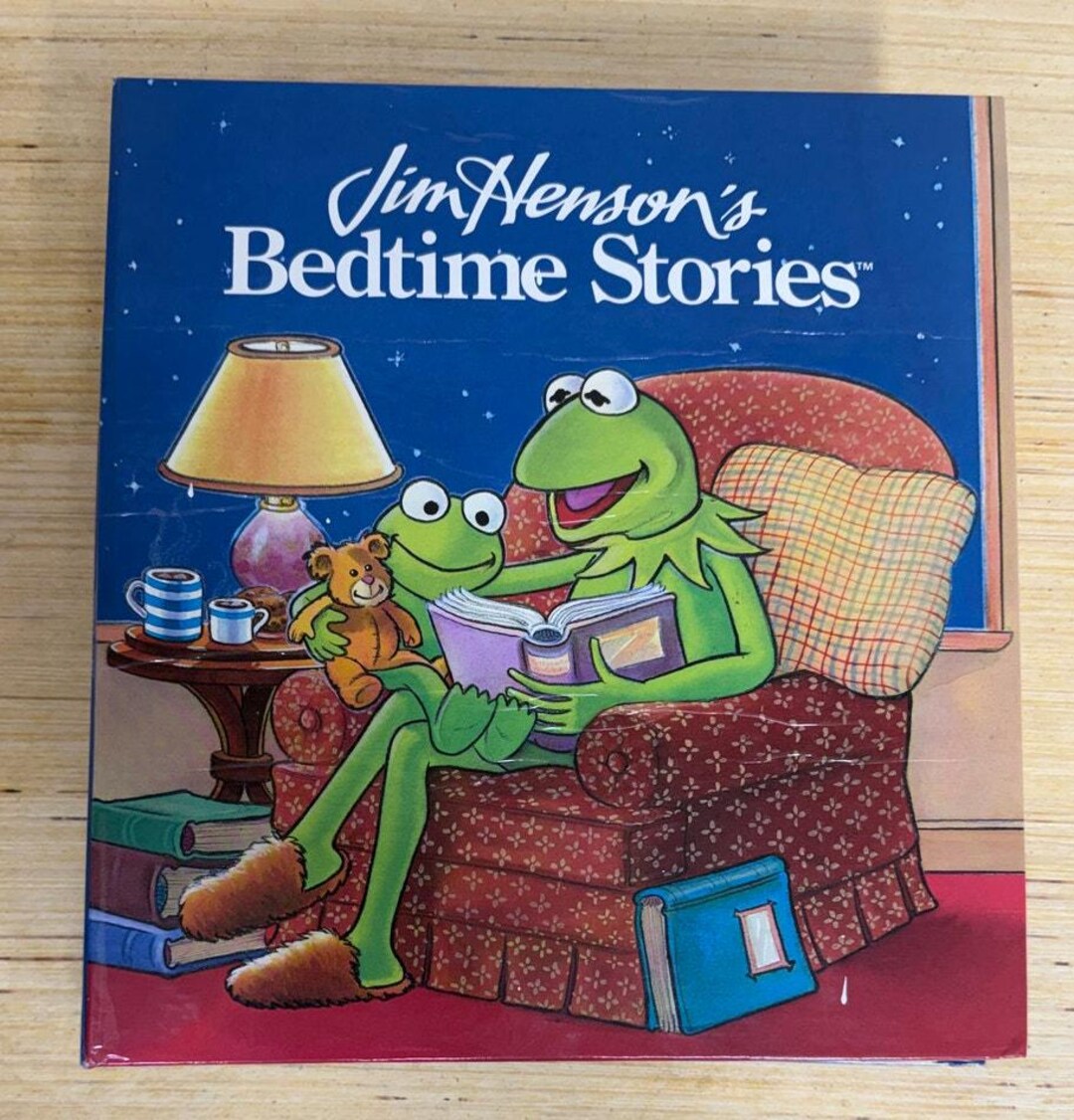 Jim Henson's Bedtime Stories 1989 3 Ring Binder Vintage Muppets Fraggle ...