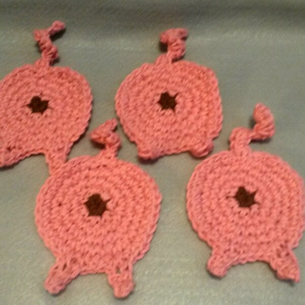 Crochet Pig Coasters - Etsy
