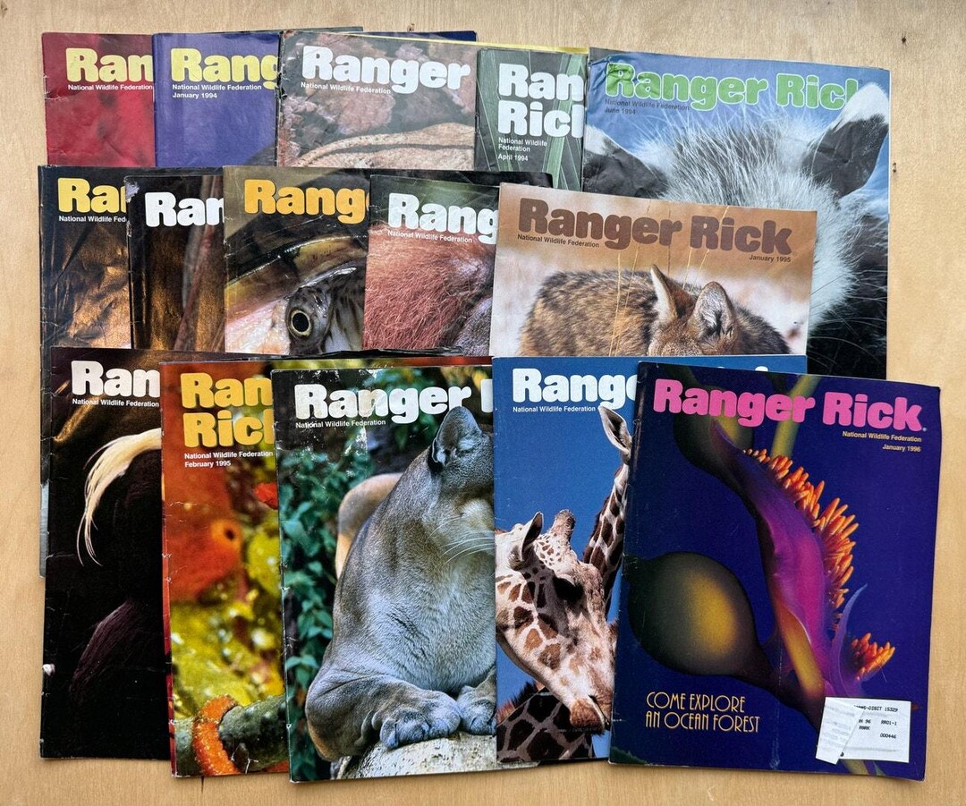 Lot of 15 Ranger Rick Magazines Vintage National Wildlife Federation ...