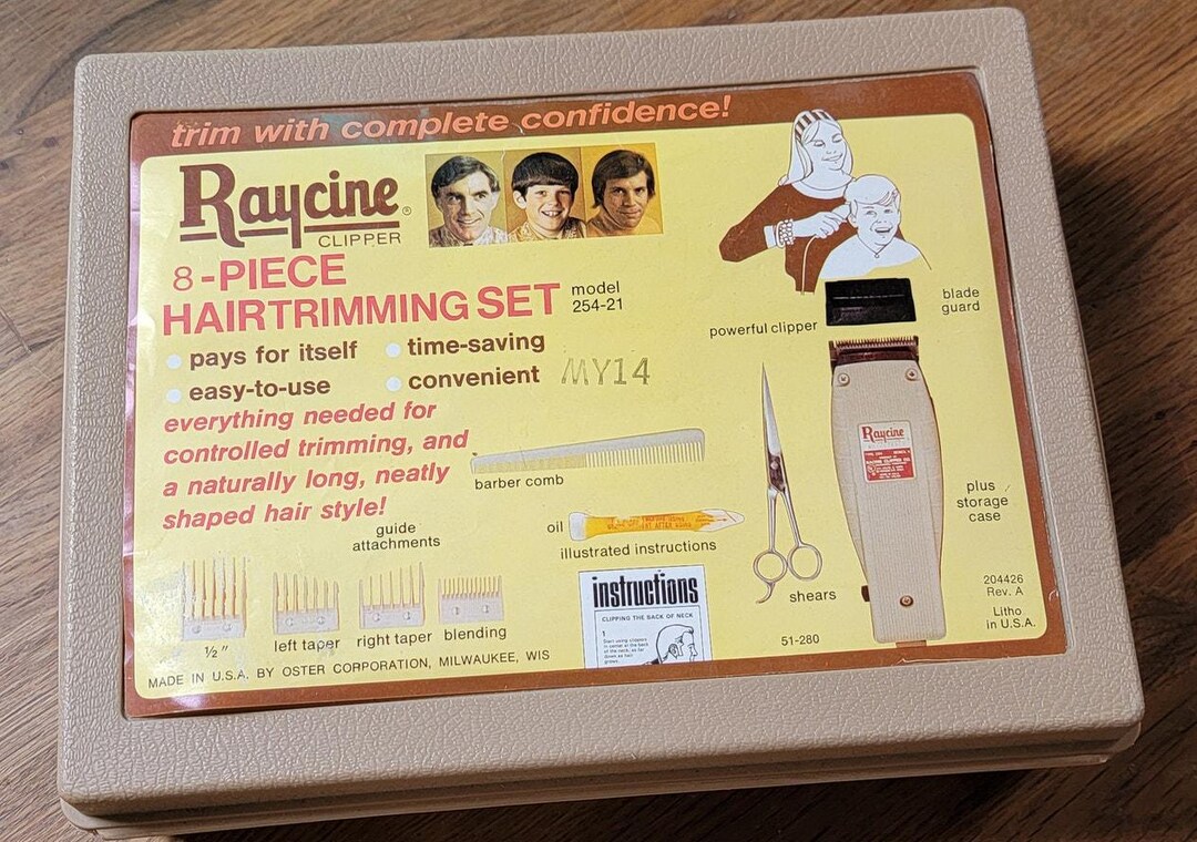 Raycine Clippers Model 254 A Vintage Working Hair Trimming Set - Etsy