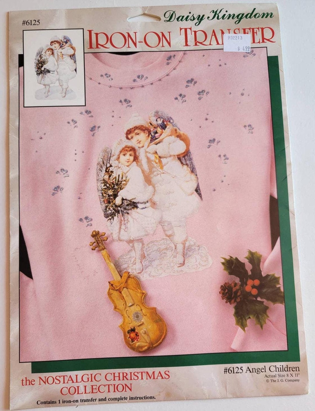 Vintage Daisy Kingdom Iron on Transfer 6125 Angel Childern Nostalgic ...