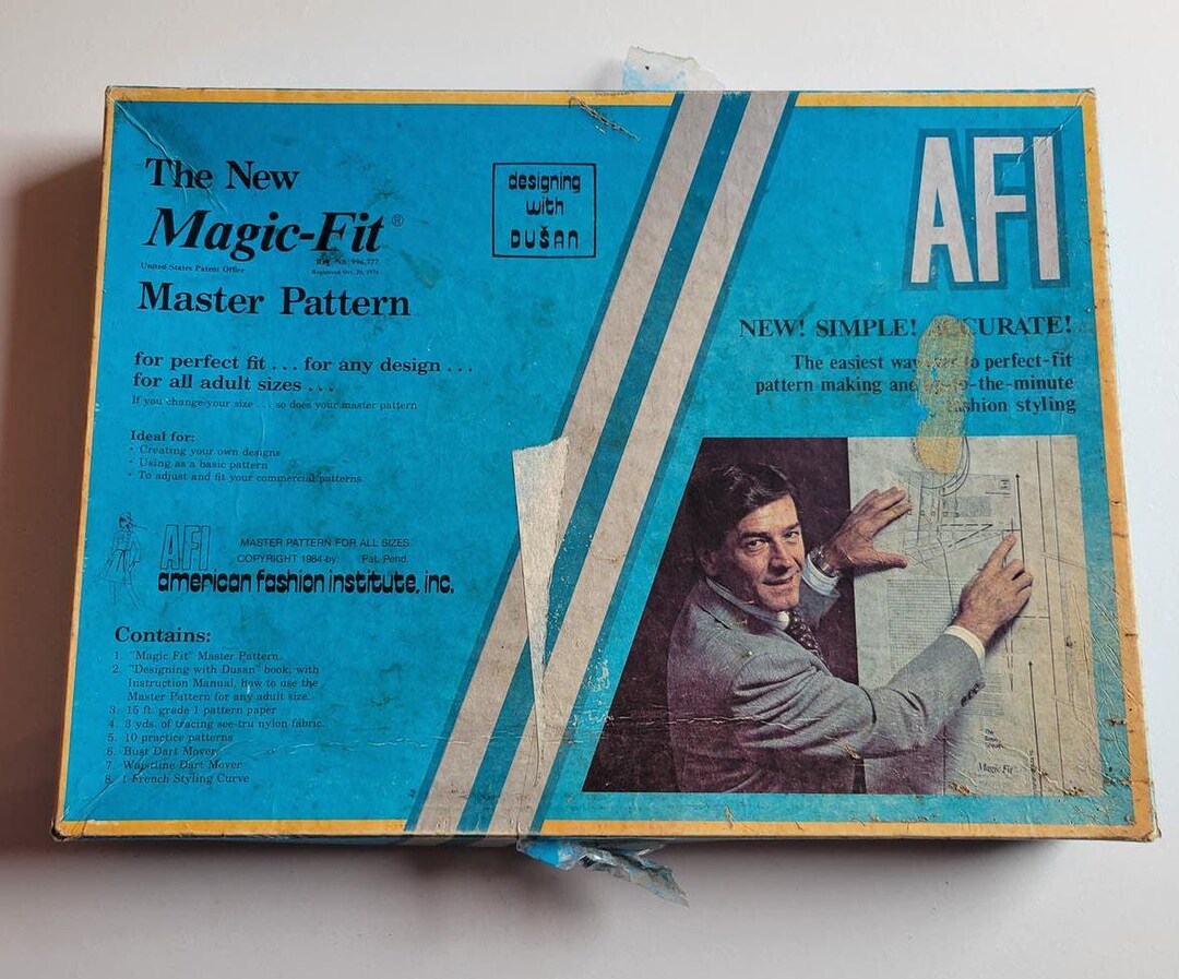 Vintage AFI the New Magic-fit Master Pattern Set Uncut Designing With ...