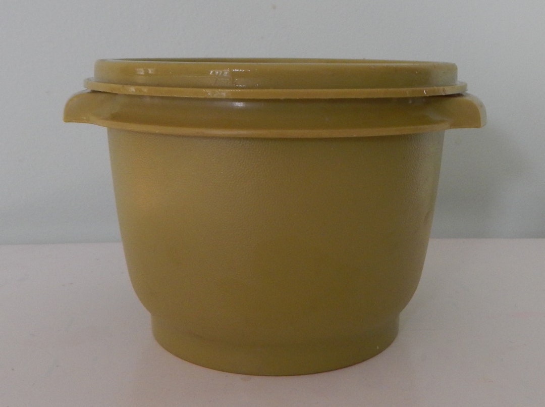 Vintage/ 1970's/ Olive Green/ Tupperware Container - Etsy Australia
