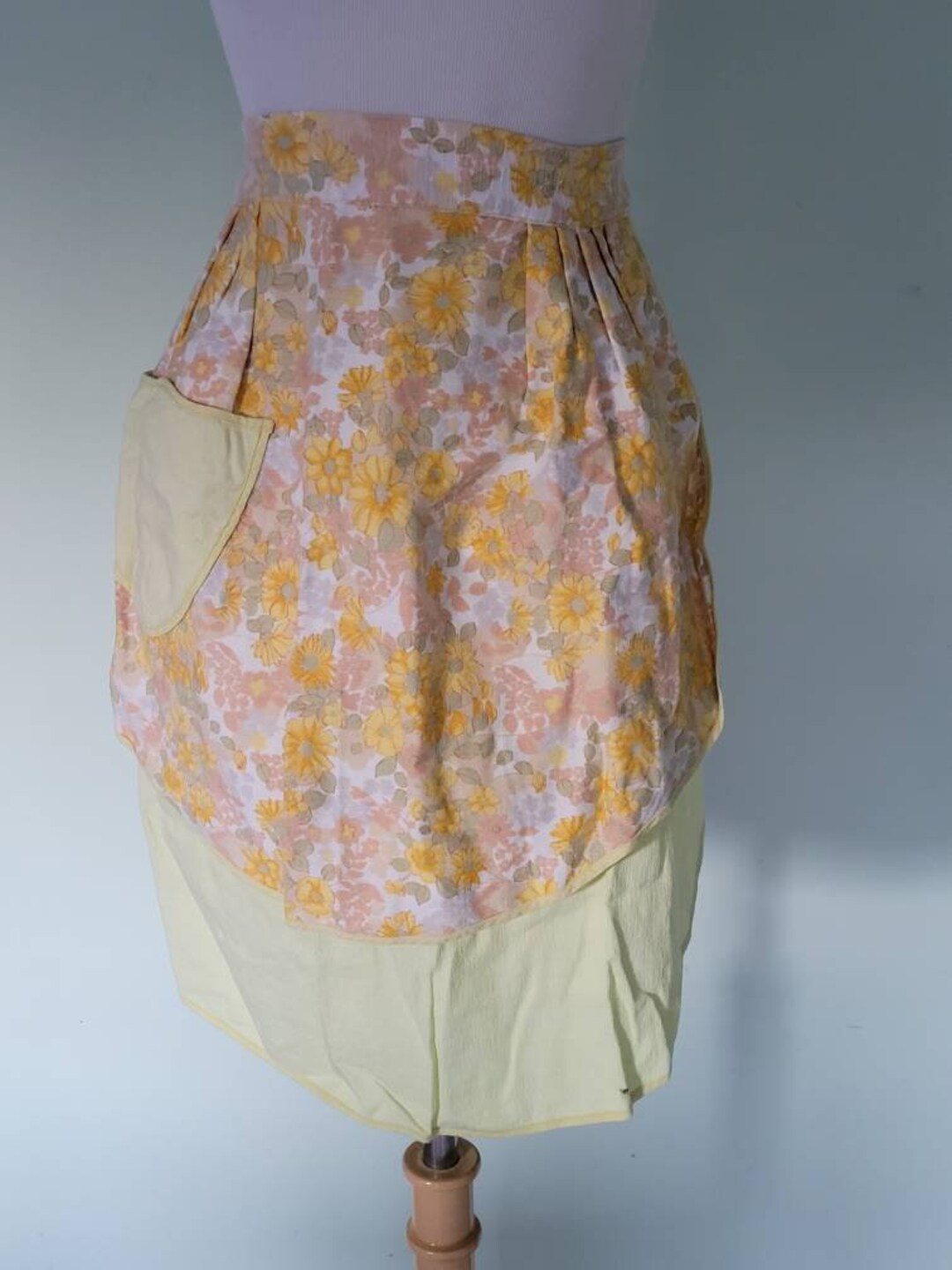 Vintage/1960's/floral Half/apron - Etsy