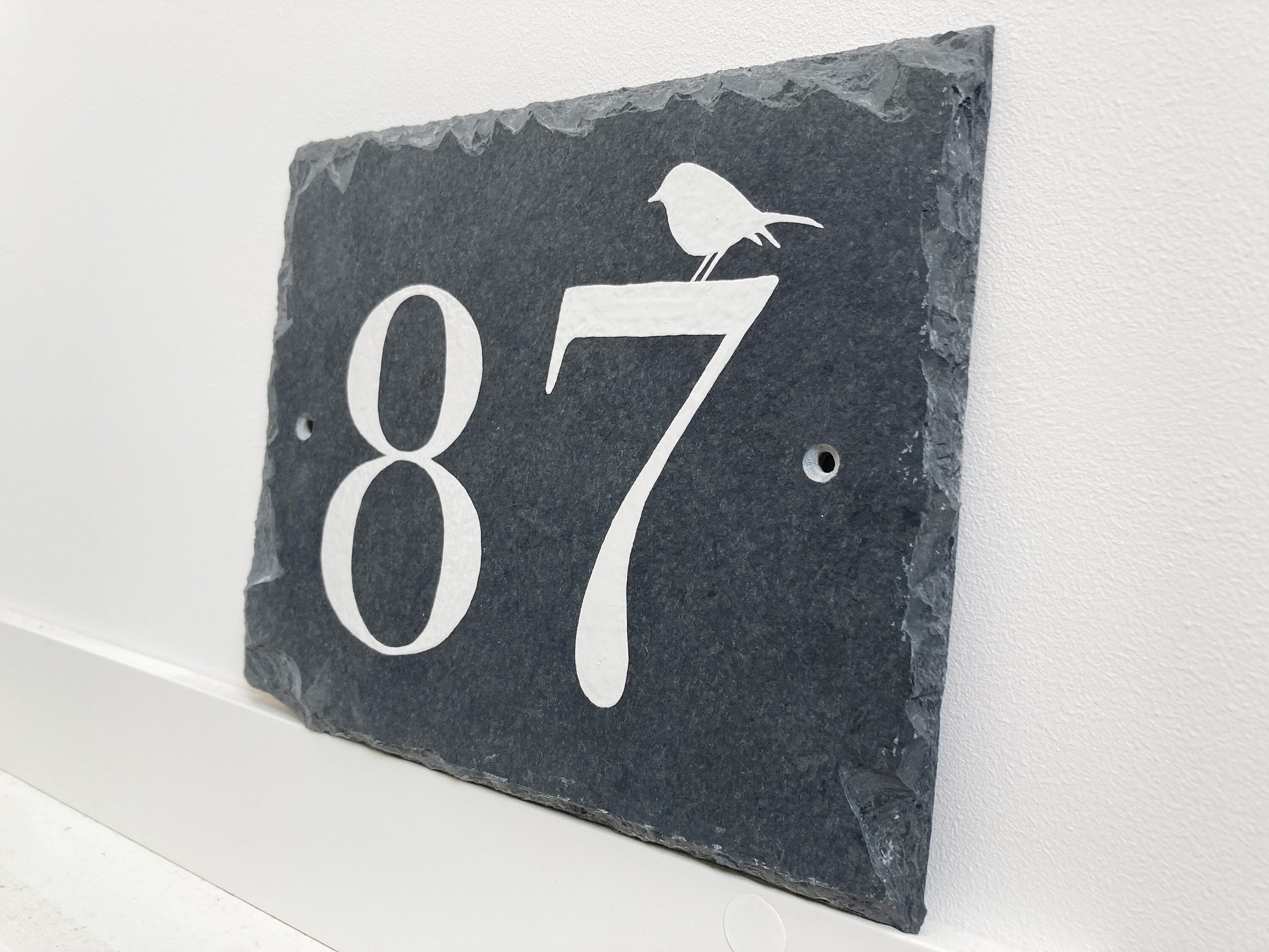 Hand Painted Slate House Numbers - Etsy UK