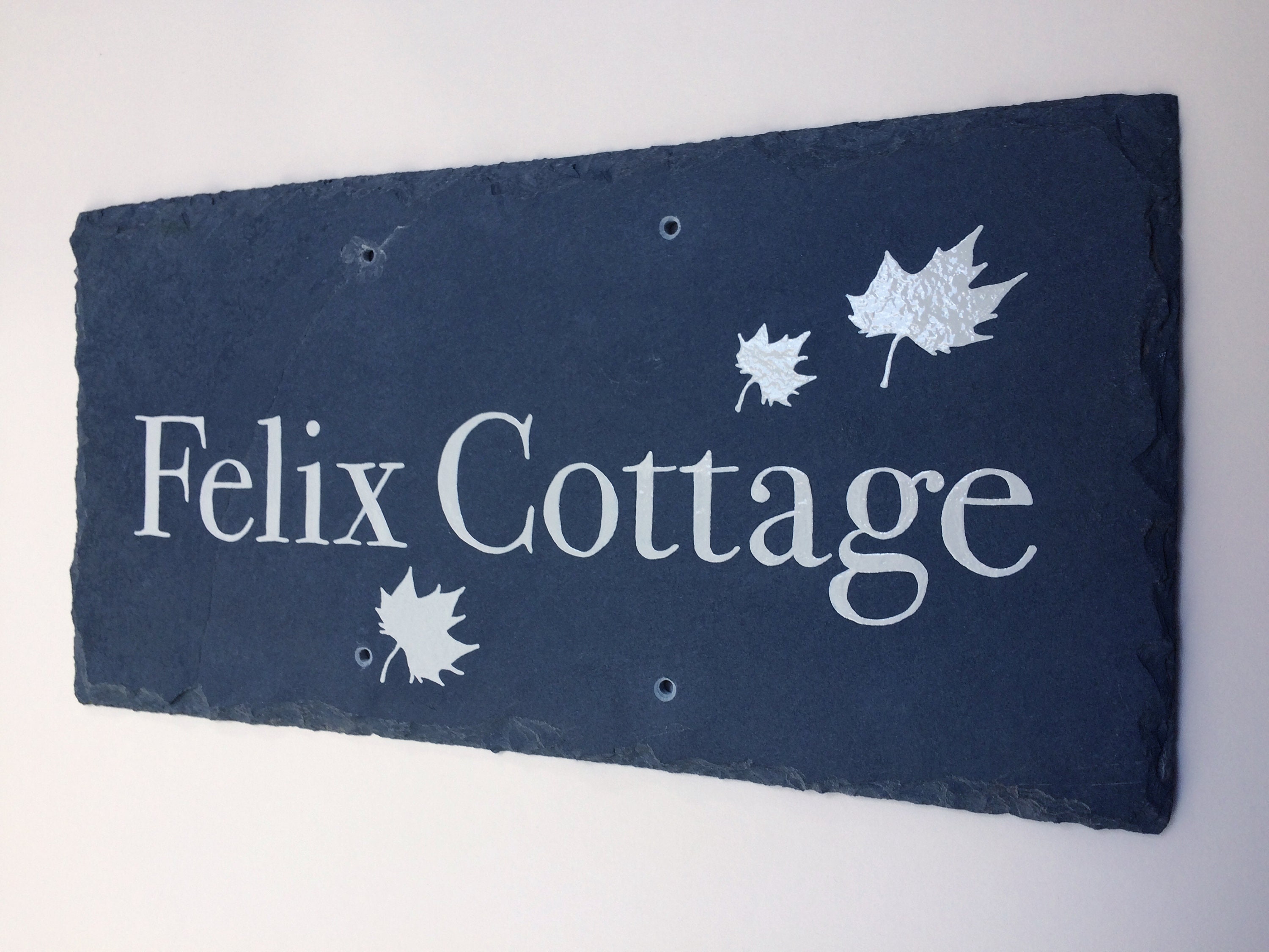 Hand Painted Slate House Signs Slate House Sign Slate | Etsy