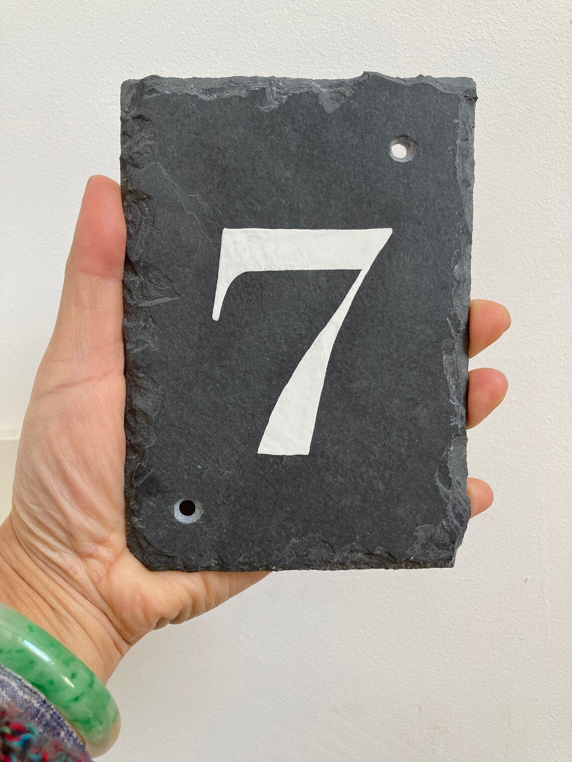 Hand Painted Slate House Numbers - Etsy UK