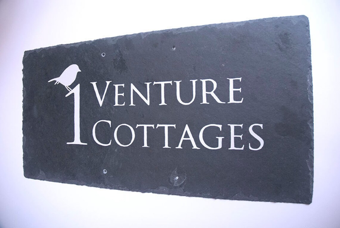 Hand Painted Slate House Signs Slate House Sign Slate | Etsy