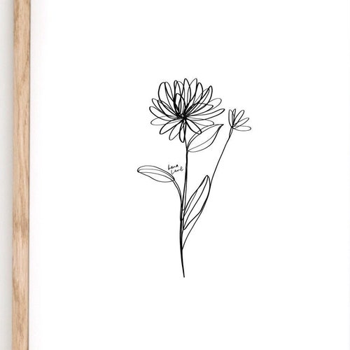 DIGITAL DOWNLOAD November Birth Flower Chrysanthemum Flower - Etsy