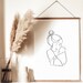 Angel Baby Family Portrait Line Art, Physical Print, Mother Father and ...