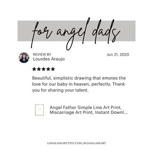 Angel Dad Line Art Physical Print by Liana Lane - Etsy