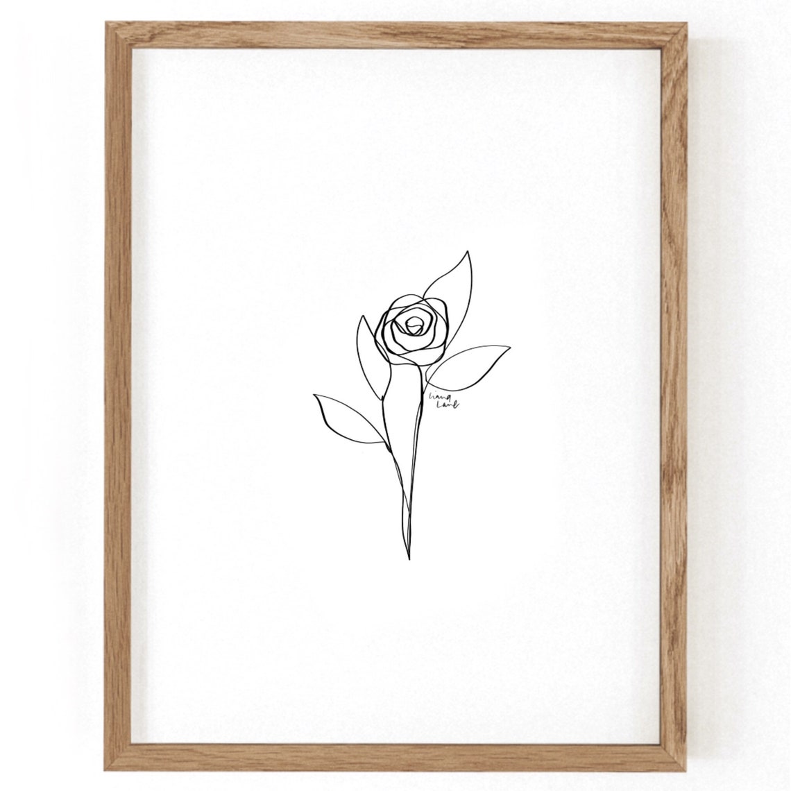 DIGITAL DOWNLOAD June Birth Flower Rose Drawing Printable - Etsy
