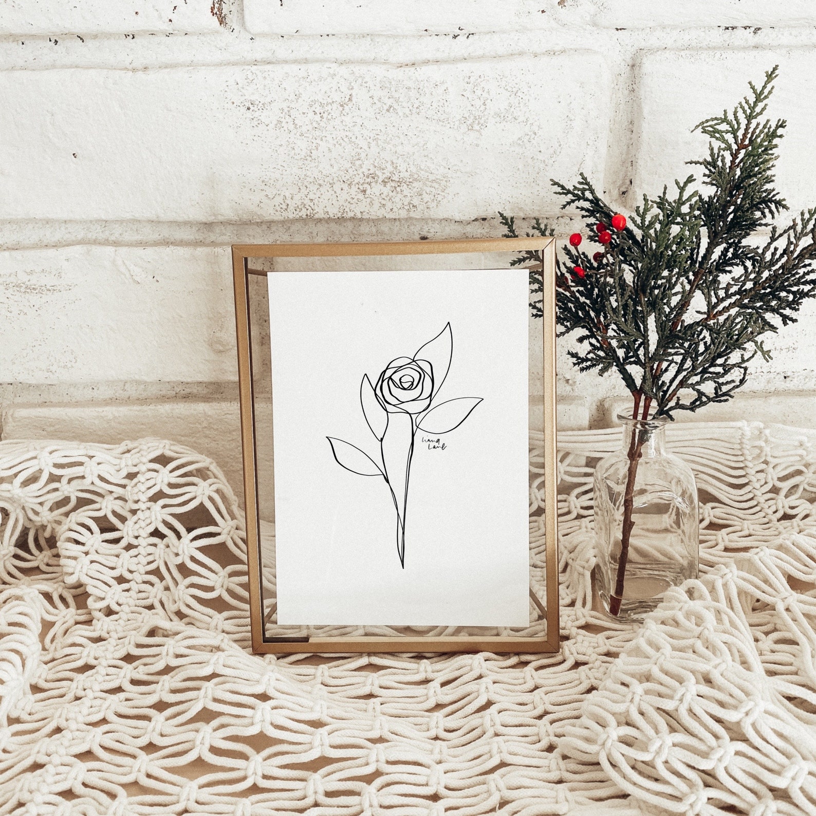 DIGITAL DOWNLOAD June Birth Flower Rose Drawing Printable - Etsy