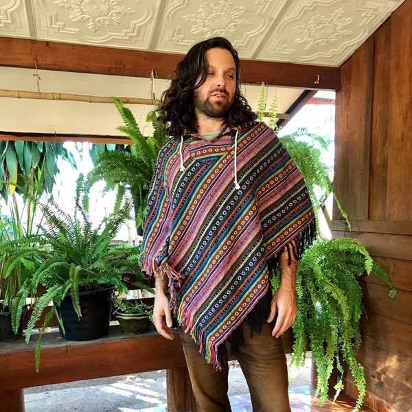Mens Poncho - Etsy