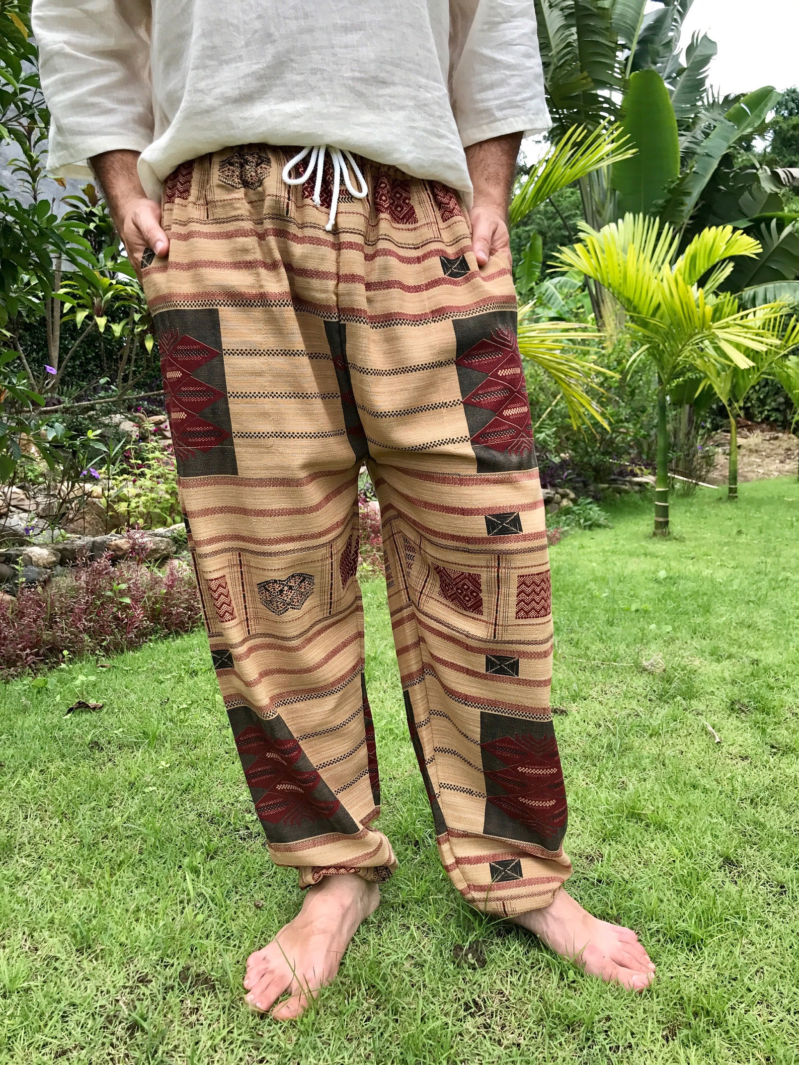 Mens Bohemian Pants // Bohemian Pants Mens // Mens Boho Pants - Etsy