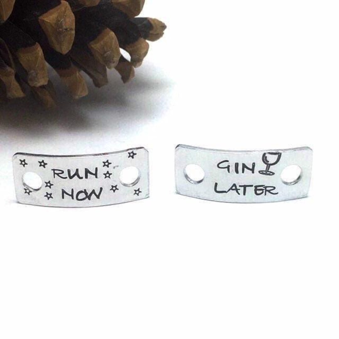 Custom Running Shoe Tags – Personalised Trainer Lace Plates, Hand ...