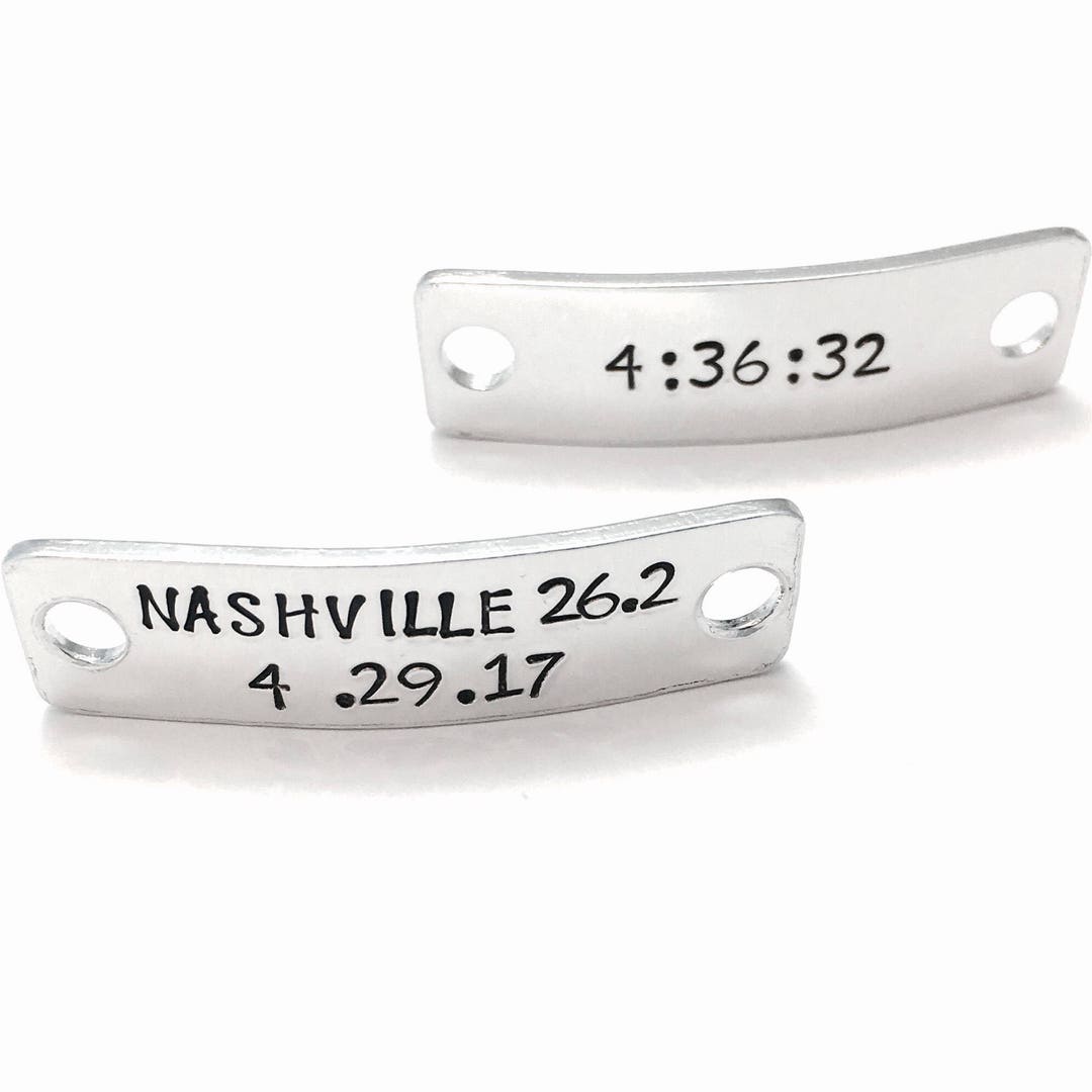 Personalised Trainer Tags Hand Stamped With Your Own Words ...