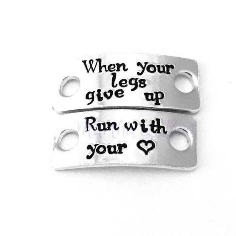 Custom Running Shoe Tags, Handstamped Trainer Lace Plates, Personalised ...