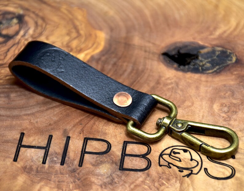 Hipbos Handmade Leather Belt Loop Keychain Keyring Key Fob - Etsy