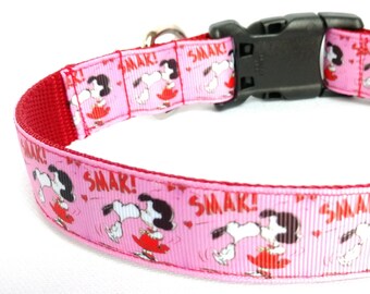 Peanuts Snoopy Dog Collar | Etsy
