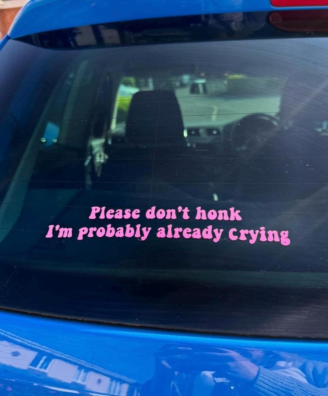 Please Don't Honk Car Decal Sticker - Etsy