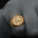 18k Gold Sovereign Signet Ring - Danelian Jewelry - Etsy